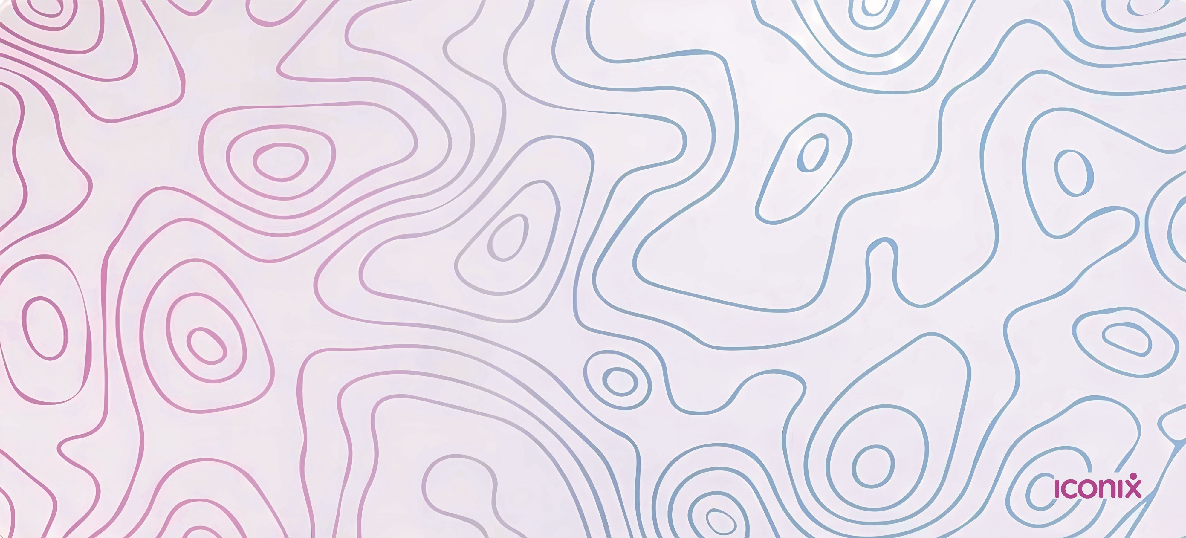 Abstract Contoured Lines - Colour Merge Full Desk XL Coverage Gaming a