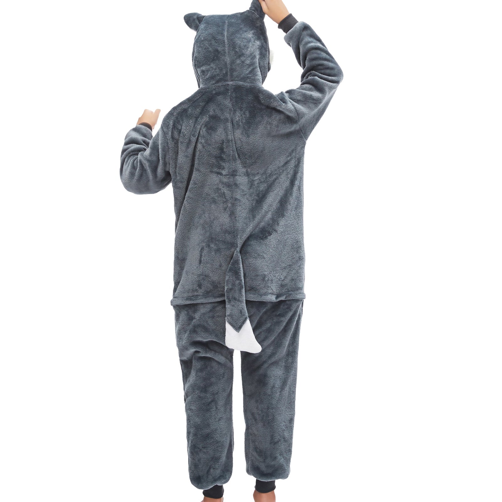 Kids Grey Wolf Onesie