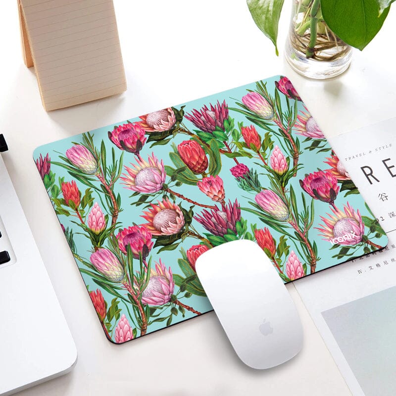 Rectangle Pink Protea Mouse Pad
