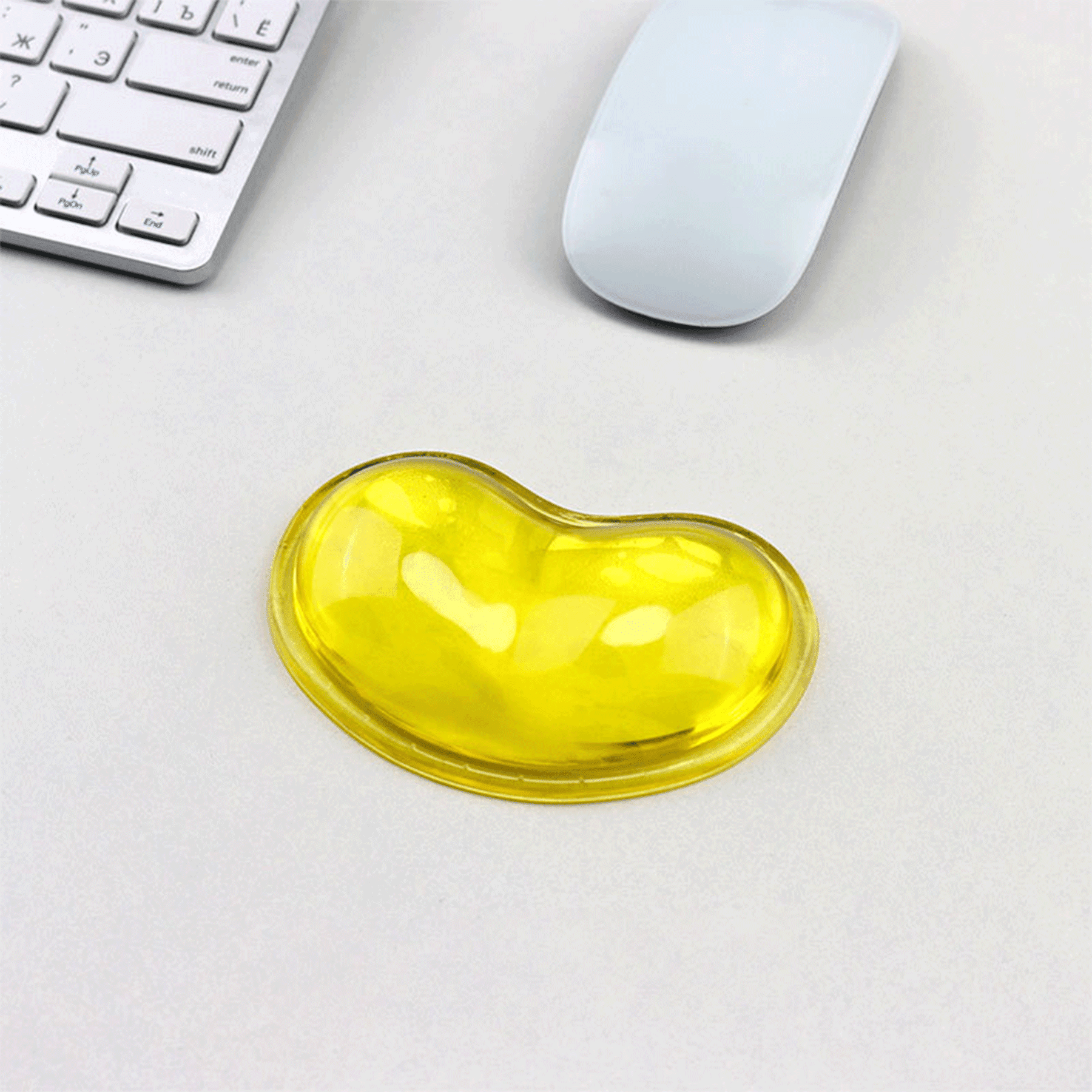 Silicone Crystal Wrist Support Pad - Yellow
